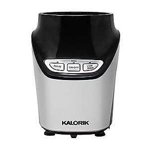 Kalorik NBL 43216 BK 8-Piece Nutrition Blender Set, 1500 W Power, Black and Silver