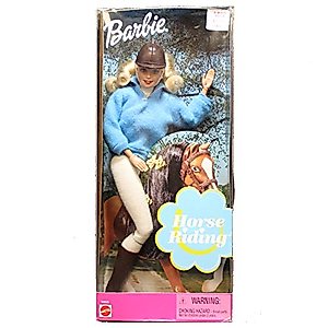Barbie HORSE RIDING DOLL w Riding Breeches, Helmet & More (2000)