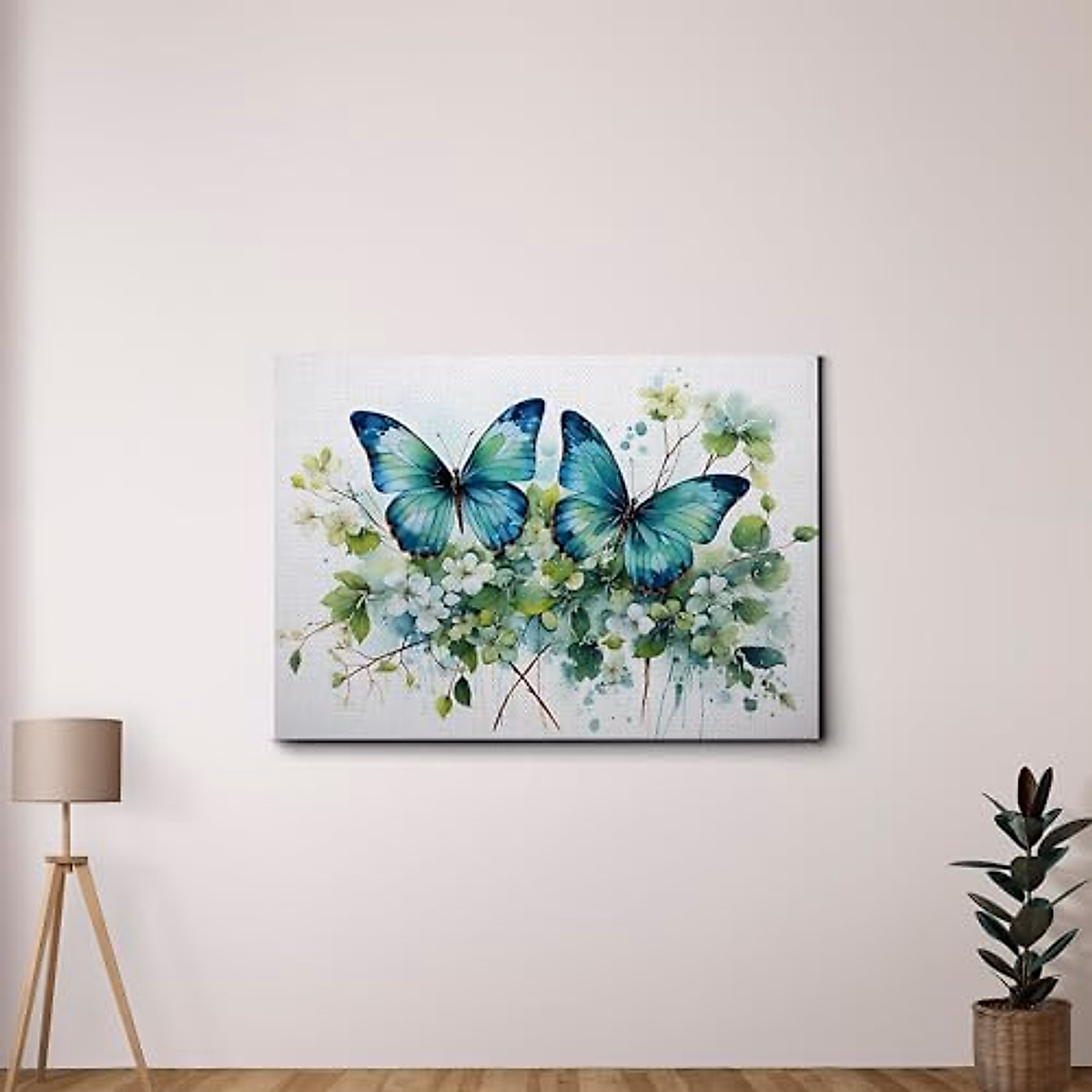 Abstract Painting Buy Canvas Wall Art, Butterfly Painting Art, Butterfly canvas, bedroom Butterfly wall art,Watercolor abstract Butterfly canvas painting