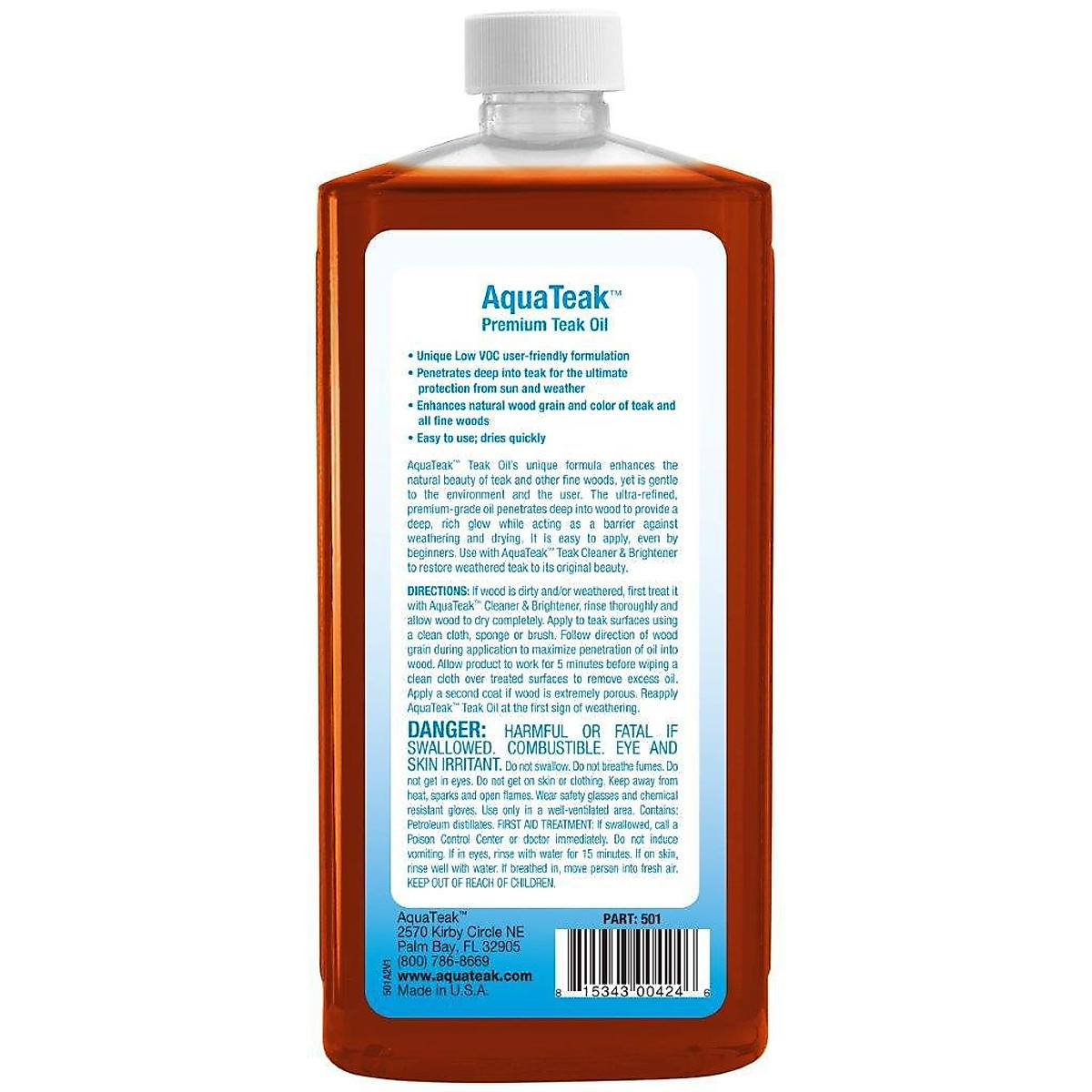 AquaTeak Care Kit: Premium Teak Oil & Teak Cleaner & Brightener
