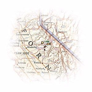 Yosemite National Park Day Hikes Map (National Geographic Topographic Map Guide, 1704)