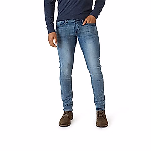 IZOD Men's Jeans - Slim Fit Comfort Stretch Denim Jeans for Men, Size 34X30, Nautical Blue