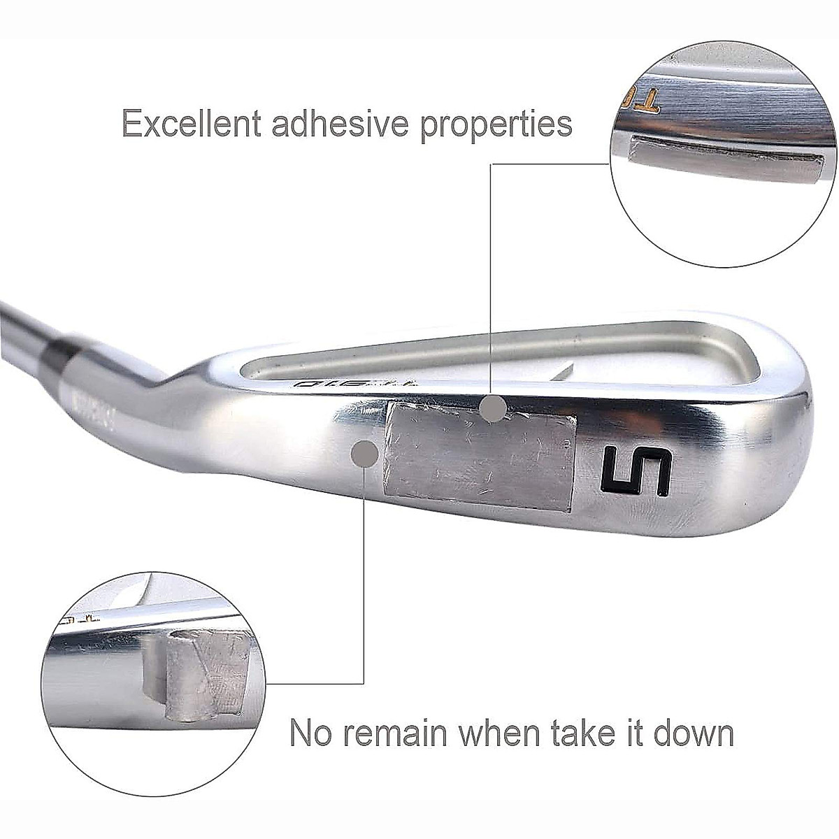 FINGER TEN Golf Lead Tape High Density 0.5 Gram Per Inch 30g 50g 100g Add Weight Thickness Fit All Wood Irons Putter Wedge Clubs Head for Golfer Training Tennis Fishing (100g/roll (0.5"x200"))