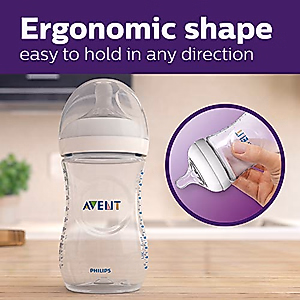 Philips AVENT Natural Baby Bottle, Clear, 4 Oz