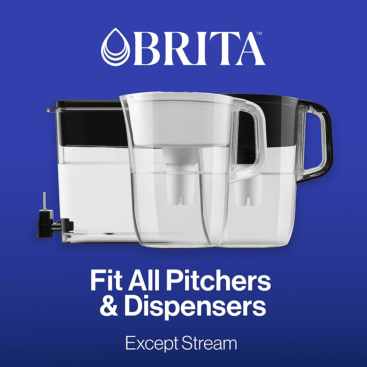 Brita Elite Water Filter Replacements for Pitchers and Dispensers, Reduces 99% of Lead from Tap Water, Lasts 6 Months, 2 Count