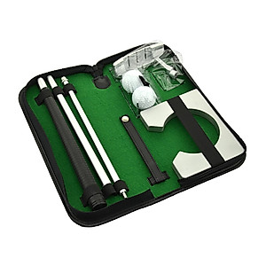 Neon Executive Gift Portable Golf Putter Set Kit with Ball Hole-Cup for Travel Indoor Golf Putting Practice