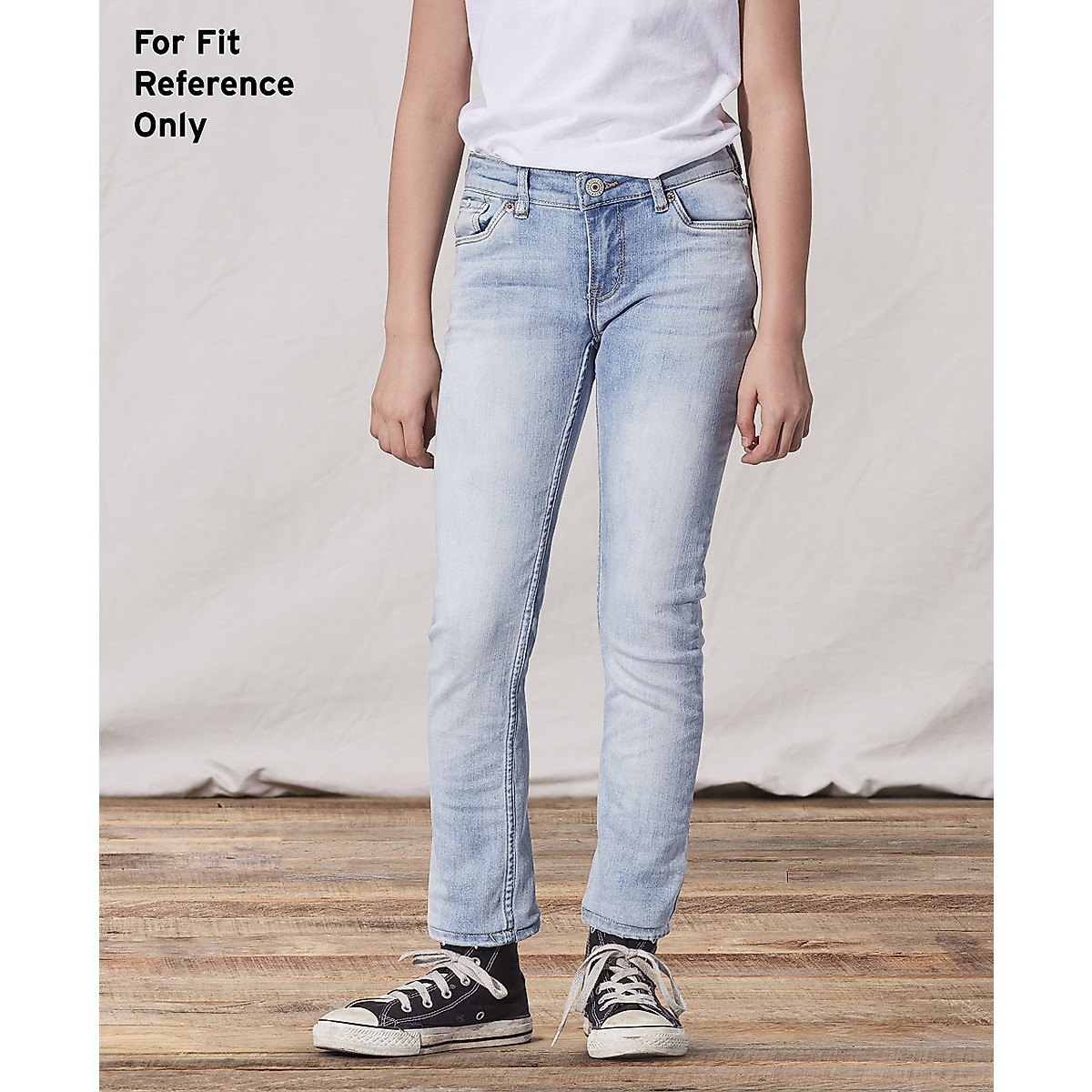 Levi's Girls' 711 Skinny Fit Jeans , Blue Winds, 14