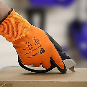 ORIENTOOLS Utility Knife Box Cutter, 2 Sets Retractable Auto-Lock Razor Knife with 5 Extra Sharp Blades and Snap Knife Combo, Non-Slip Handle Ergonomic