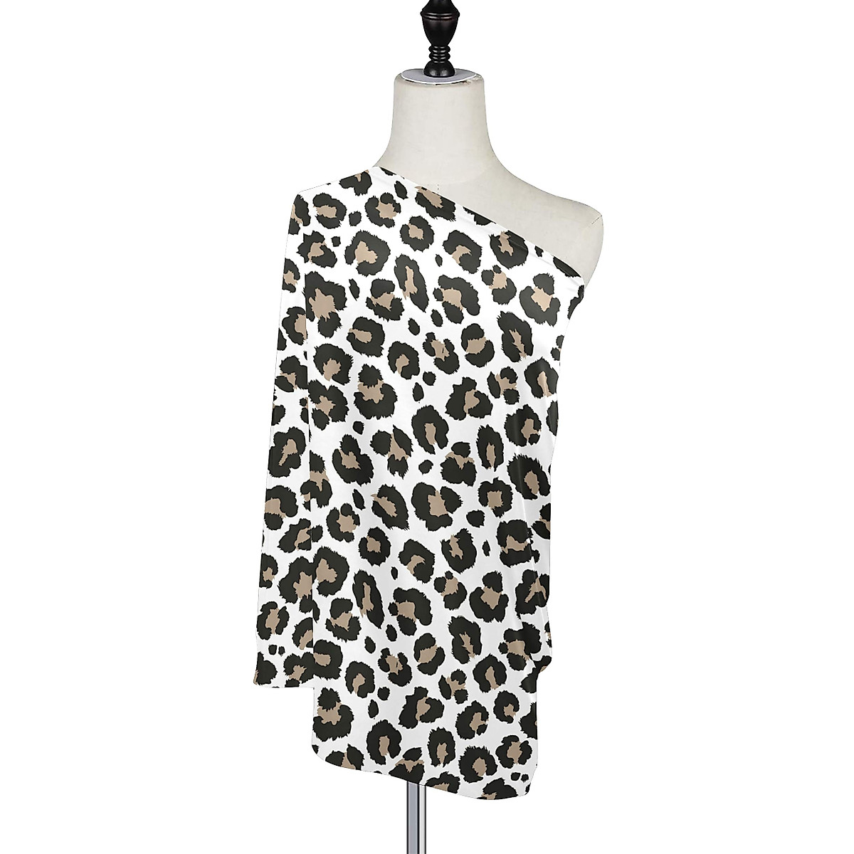 Nursing Cover Breastfeeding Scarf Leopard Cheetah Print -Baby Car Seat Covers, Stroller Cover, Carseat Canopy (913g)
