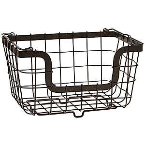 Gourmet Basics by Mikasa General Store Stacking/Nesting Metal Basket