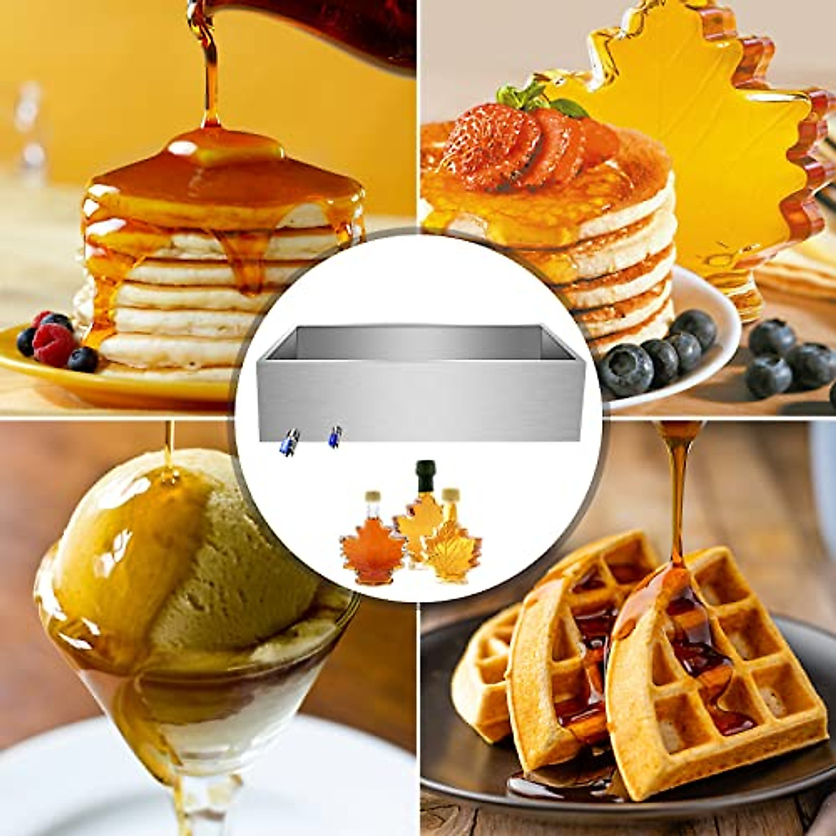 Hasopy Maple Syrup Evaporator Pan 30x16x9.5 Inch Stainless Steel Maple Syrup Boiling Pan with Valve for Boiling Maple Syrup