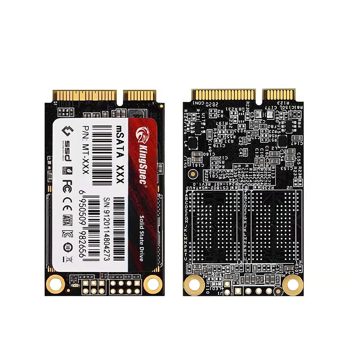 KingSpec 1TB mSATA SSD, Super Speed Internal Solid State Drives SATA3 6Gb/s + 3D NAND Flash Technology (30x50mm,1TB)