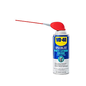 WD-40 Specialist White Lithium Grease Spray with Smart Straw Sprays 2 Ways, 10 OZ [6-Pack] & Specialist Silicone Lubricant with Smart Straw Sprays 2 Ways, 11 OZ