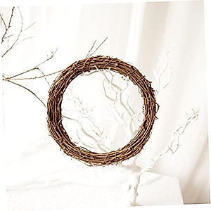 DECHOUS Rattan Circle Natural Vine Wreath 1pc Christmas Dried Flowers Log Dried Wreath Garland DIY Wreath