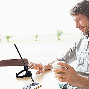 YuCool 2PCS OK Cell Phone Stands, Adjustable Flexible Cellphone Tablet Stand,Smartphone Stand Holder Mount Cradle Tablet Computer Display Holder -Black