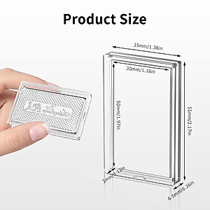 Yncotte 1 Oz Silver Bar Holder, 20 Pcs Silver Bar Capsule Storage Bar Capsule Container for 1 Ounce Silver Bar