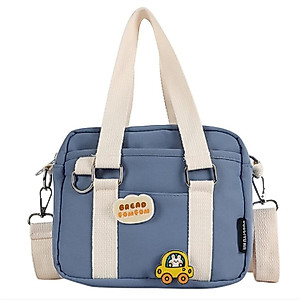 Small Japanese JK Uniform Shoulder Bag Handbag Girl Cosplay Bag (Blue)