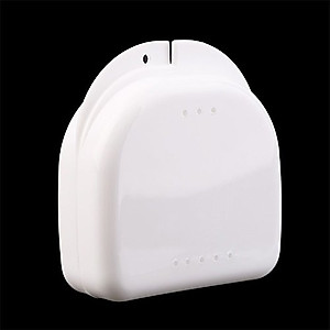 Grey990 Health Dental Plastic Box, Mouthguard Dentures Storage Case Container Oral Care Tool