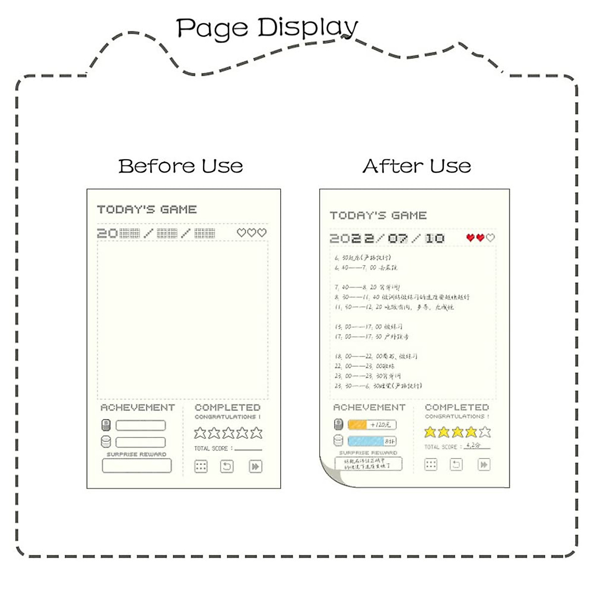 Undated Daily Planner 365 Days Notebook Game Design Pocket Organizer Appointment Book Journal Notebook A6 mini Cute Diary (Pink)