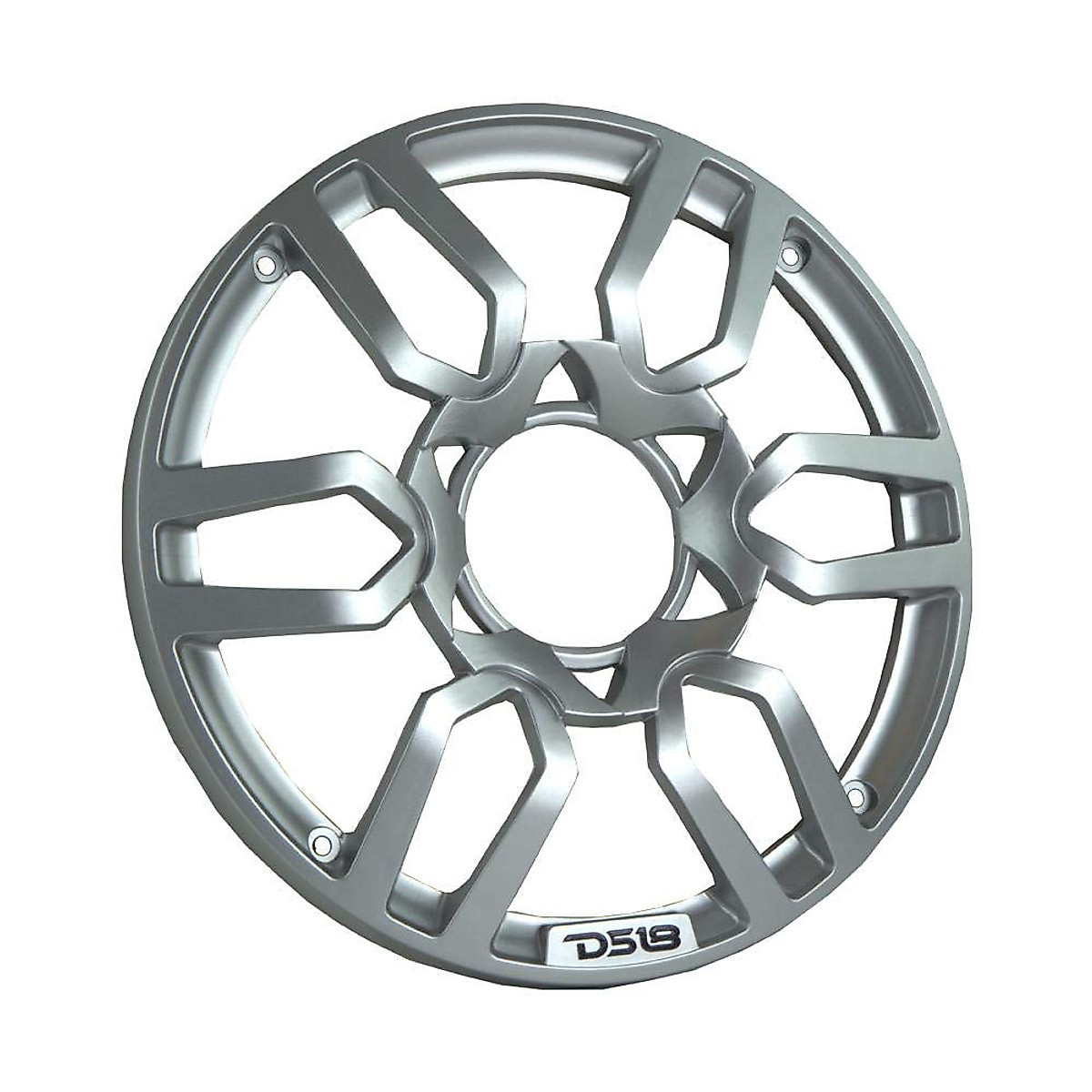 DS18 PRO-GRILL10 Speaker Cover - 10-Inch Car Audio Plastic Universal Speaker Grill Cover, Cover and Protect Your Speakers - Silver - Set of 2