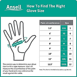 Ansell Microflex Diamond Grip MF-300 Disposable Latex Gloves for Automotive, Machinery Industries - Large, Natural Clear (Box of 100) (Pack of 2)