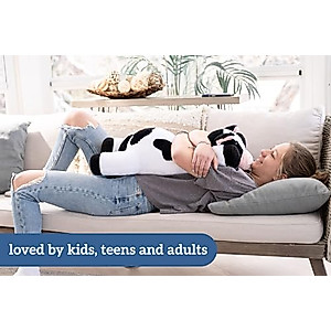 CalmQuest 28in 5lb Weighted Stuffed Animal Cow - Large Weighted Stuffed Animals for Adults, Teens, and Kids