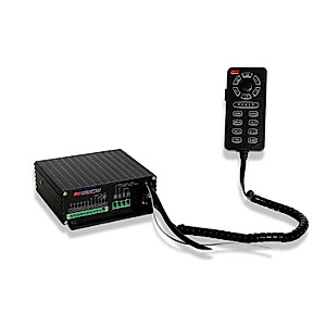 Deluxe Pelican 200 Watt Siren & Speaker PA System Police Siren Bundle - 8 modes -6 20A Switches