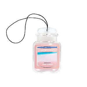 Yankee Candle Car Air Fresheners, Hanging Car Jar® Ultimate Pink Sands™ Scented, Neutralizes Odors Up To 30 Days