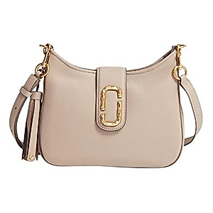 Marc Jacobs Interlock Small Leather Hobo Crossbody Bag, Taupe