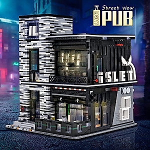 Mould King 16042 Building Kits Toy for Kids, 3992 Pieces MOC Bricks Creative Toys Street View Restaurant Building Model Set,Construction Toys for Adults