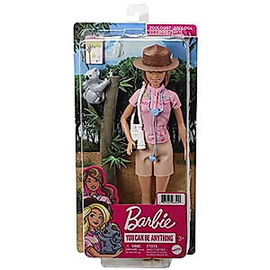 Barbie Careers Doll & Playset, Zoologist Theme with Fashion Doll, Themed Clothing and Accessories (Amazon Exclusive)