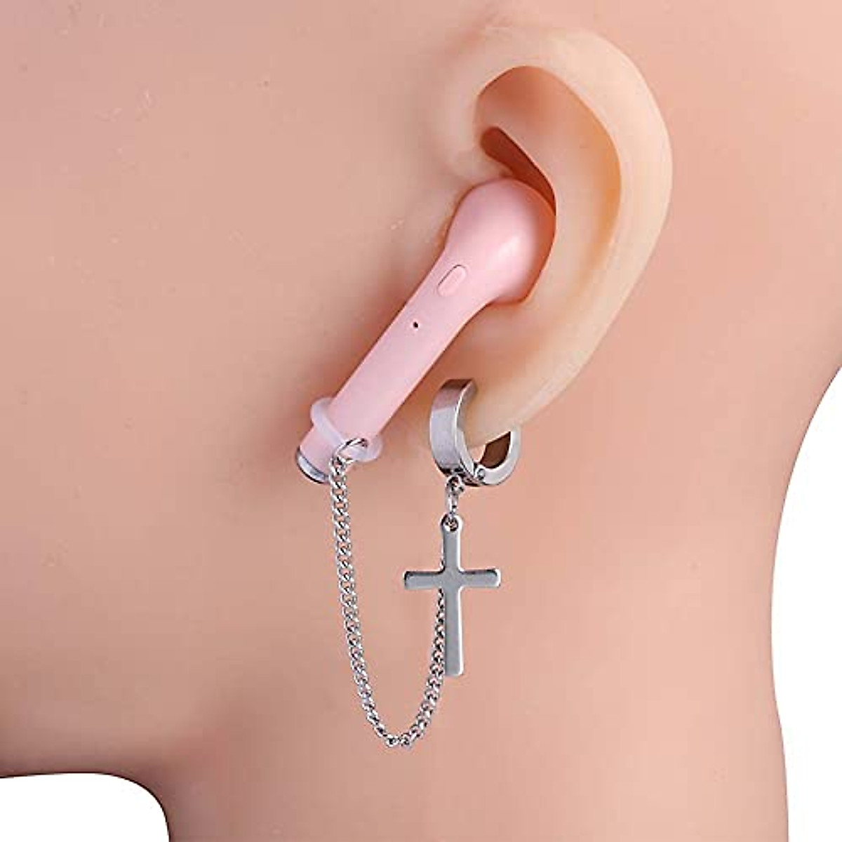 2 Pair Anti-Lost Earring Strap Wireless Earphone Holder Ear Hooks Compatible with Airpods 1 2 3 Pro