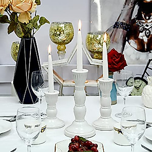 6 Inch White Taper Candles