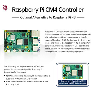 HIWONDER uHandPi Raspberry Pi Robotic Hand AI Vision Bionic Mechanical Hand with Python Programming Powered by Raspberry Pi 4B 4GB (Left Hand)