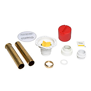 Oatey 46000P PVC Universal Freestanding Tub Drain Kit, White