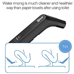 titivate Portable Bidet Sprayer, Handheld Electric Bidet Sprayer Kit, Rechargeable Travel Bidet Sprayer with 2.3L Water Tank for Hygiene Cleaning, Baby Care and Postpartum