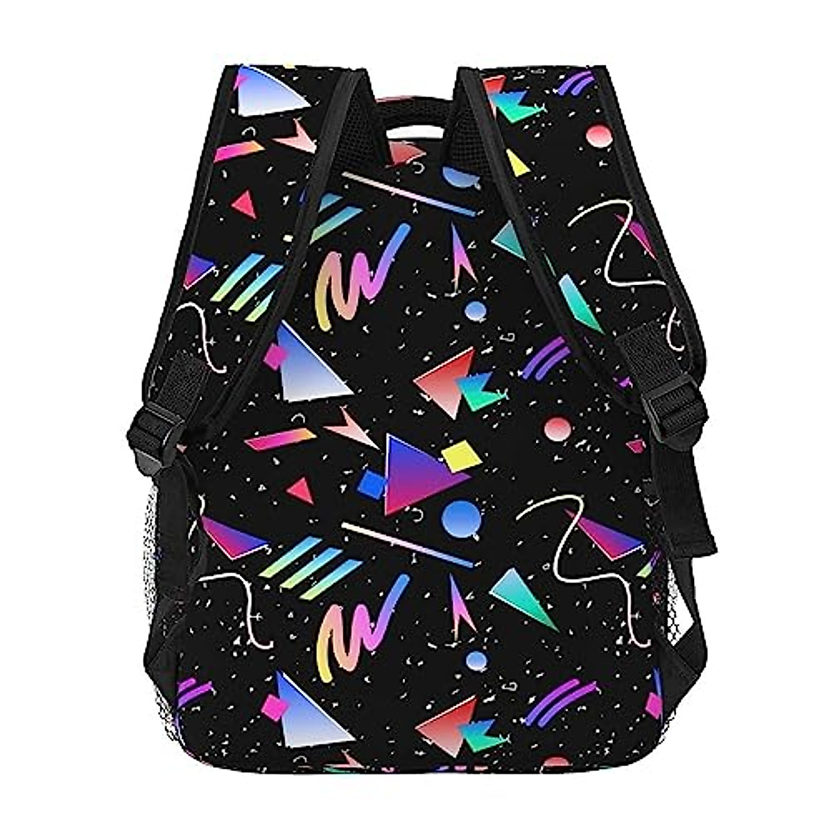MANQINF Funny 80S 90S Pattern Backpack Casual Hiking Camping Travel Backpacks Lightweight Daypack Bag Women Men Bookbag