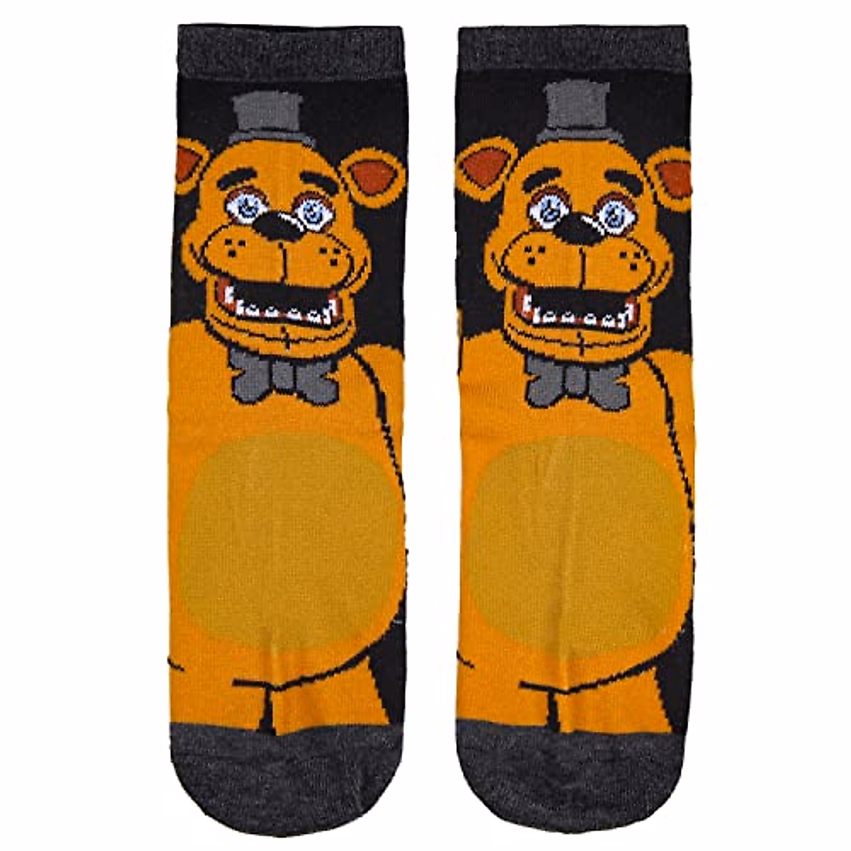 Bioworld Five Nights at Freddy's Kids Freddy and Chico Character Crew Socks 2 Pair (10-4)