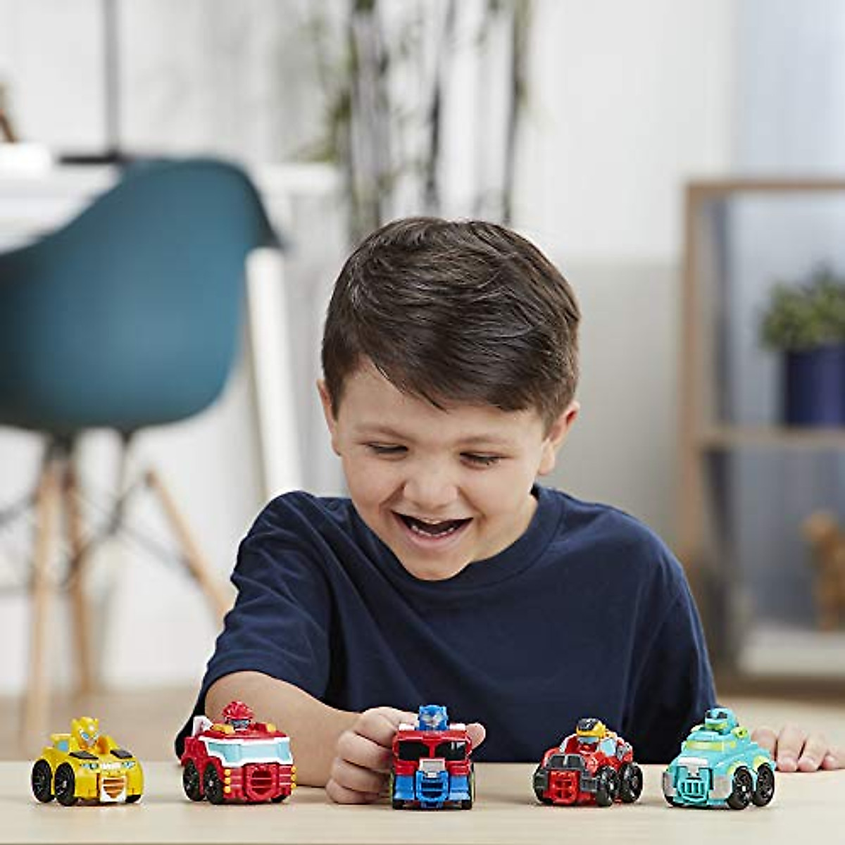 Transformers Playskool Heroes Rescue Bots Academy Mini Bot Racers Converting Robot Toy 5-Pack, 2-Inch Collectible Toy Cars (Amazon Exclusive)