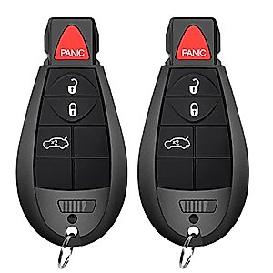 Key Fob Replacement Compatible for Dodge Ram 1500 2500 3500 Truck Pickup 2009 2010 2011 2012 Charger Journey Challenger Grand Caravan Keyless Entry Remote Start Control