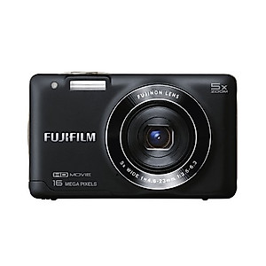 Fuji JX650 FINEPIX J16MP Digital Camera with 5X Optical Zoom, Black