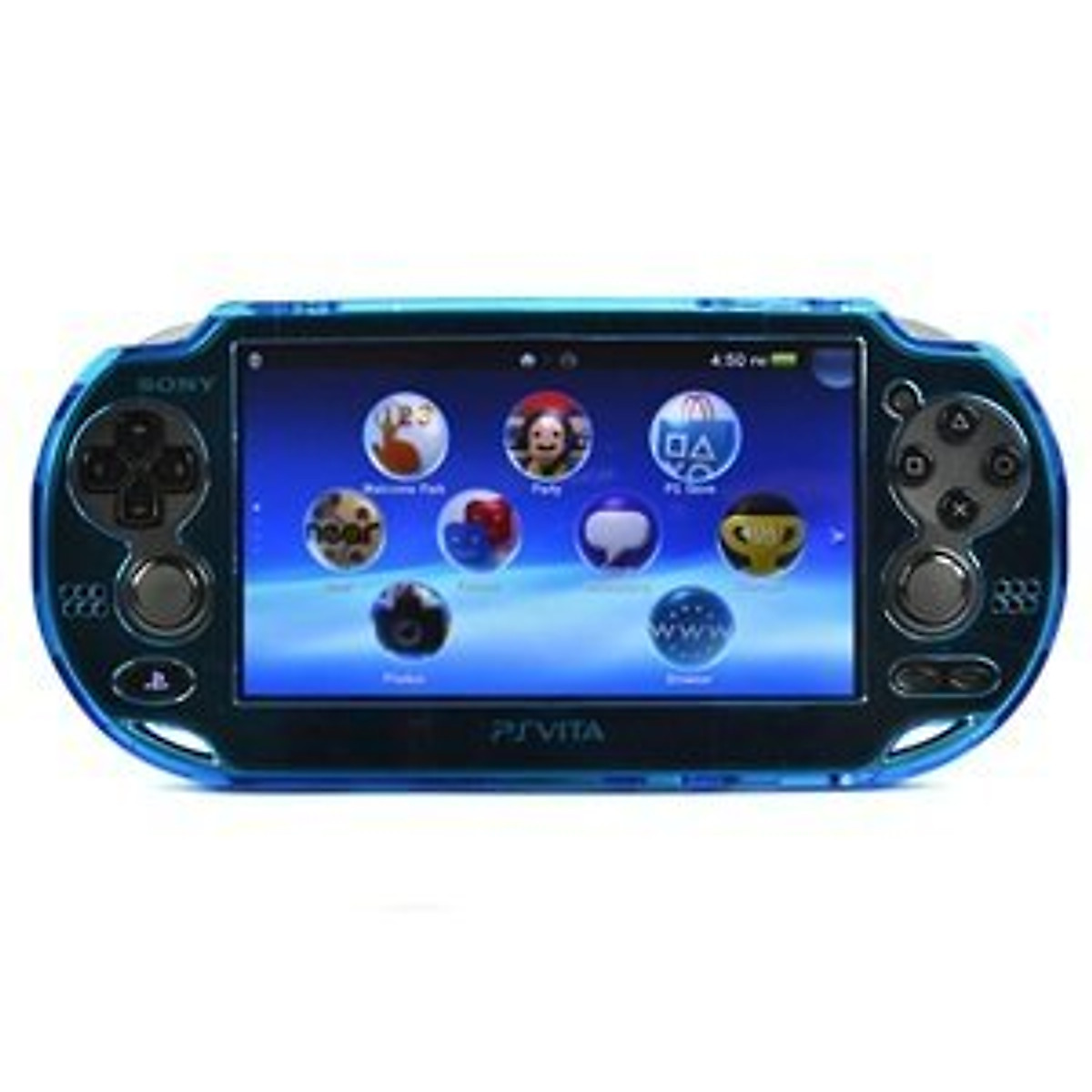 COSMOS ® Light Blue protection hard case cover for Playstation PS VITA 1000, Fits for Oval Start & Select button only