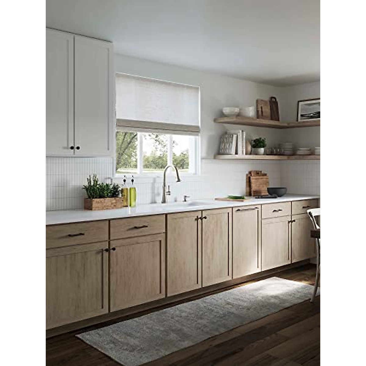 KOHLER R28706-SD-VS Kaori Single Handle Kitchen Faucet with Pull Down Sprayer and Soap Dispenser, Vibrant Stainless