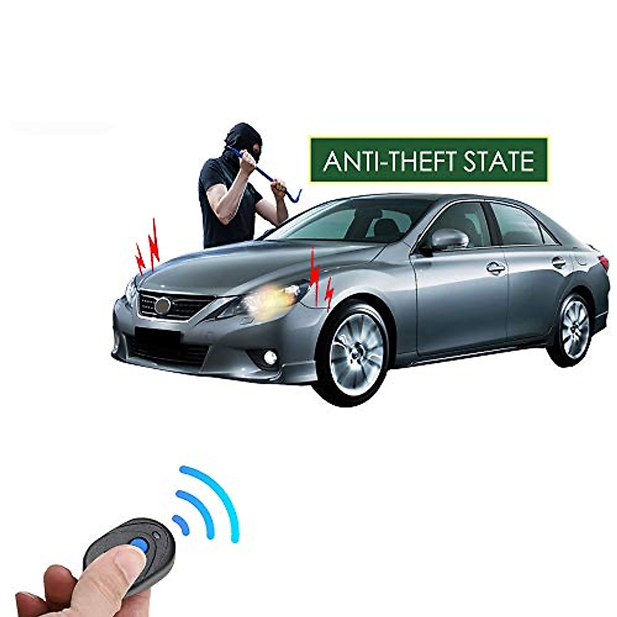 Upgrade Car Immobilizer Security Alarm System Electronic Hidden Lock Circuit Cut Off Anti Hijacking Theft Security Universal
