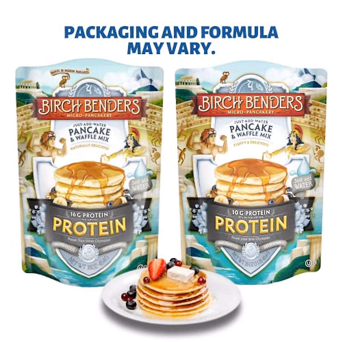Birch Benders Pancake and Waffle Mix with Whey, Protein, 16 Oz
