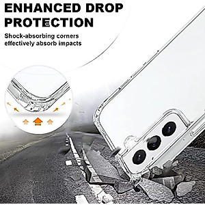 FOQENCCI Crossbody Case for Samsung Galaxy S23 Clear Case with Adjustable Lanyard Neck Strap Soft Slim TPU+ Hard PC Anti-Yellowing Shockproof Protective Phone Cover Cases for Women Girls Berige