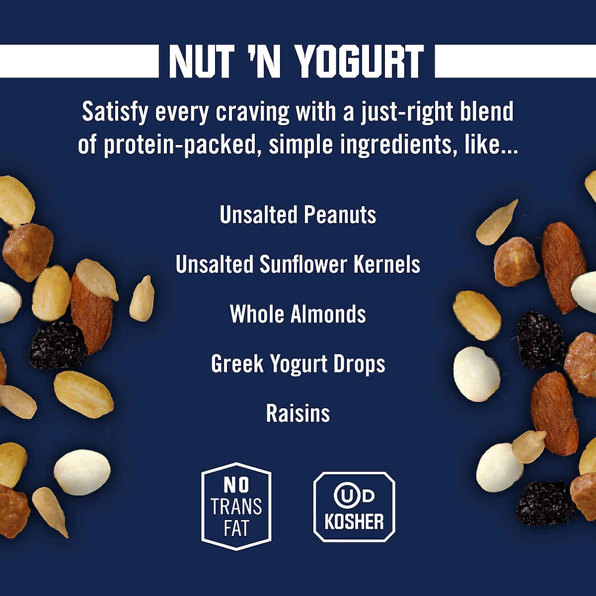 Kar’s Nut 'N Yogurt Trail Mix, 7 oz Snack Mix – Bulk Pack of 12, Gluten- Free Snacks