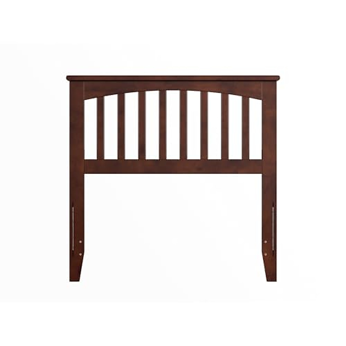 AFI, Mission Twin Solid Wood Headboard with Attachable Charger, Walnut