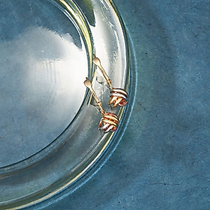 Ross-Simons 14kt Tri-Colored Gold Love Knot Drop Earrings