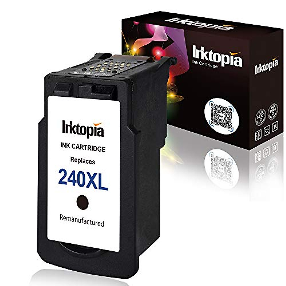 Inktopia Remanufactured Ink Cartridge Replacement for Canon 240XL PG-240XL 240 XL PG 240XL (Single Black) Used in Canon PIXMA MG2120 MG3120 MG3620 TS5120 MG3600 MX372 MX432 MX512 MX532 Printer